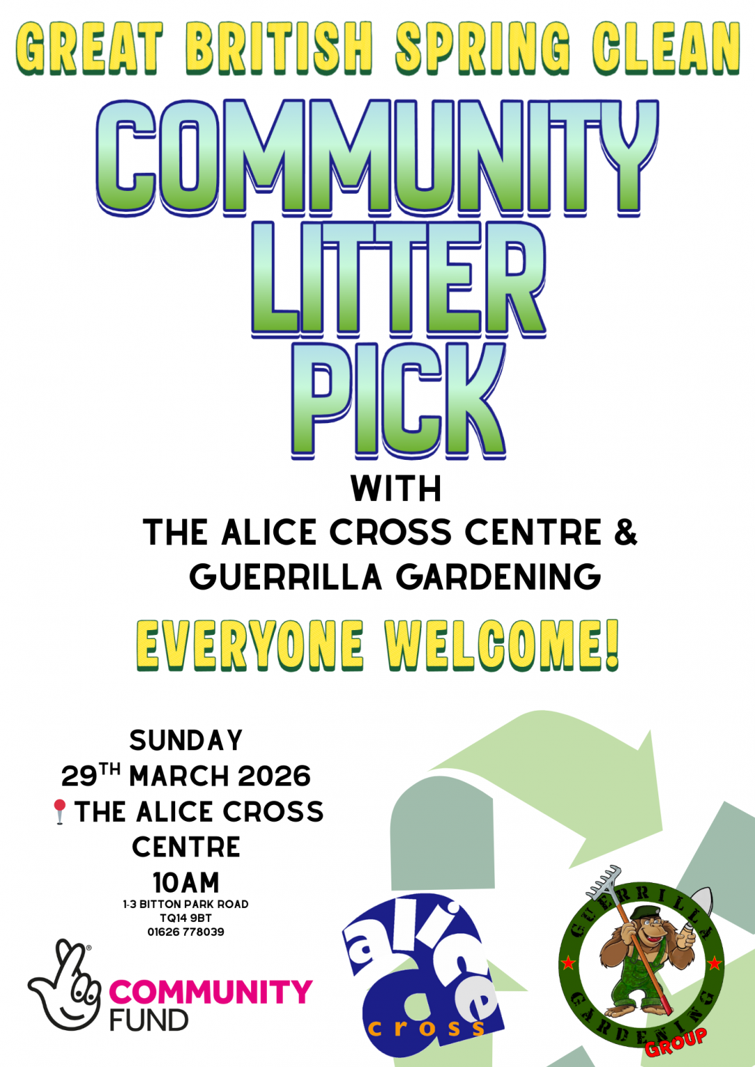 COMMUNITY LITTER PICK! - Alice Cross Centre