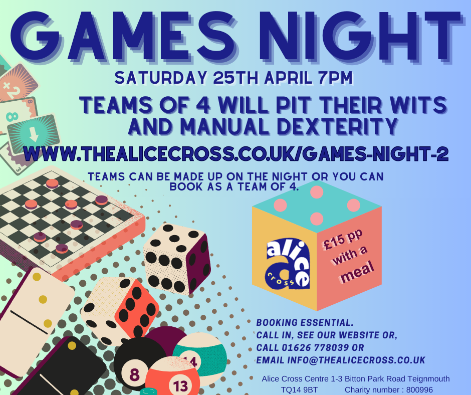🎲GAMES NIGHT♦️♣️ - Alice Cross Centre
